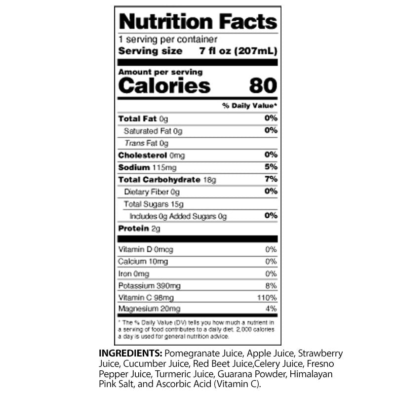 Focus Wellness Juice - Single 7 OZ – Squeezed Juice